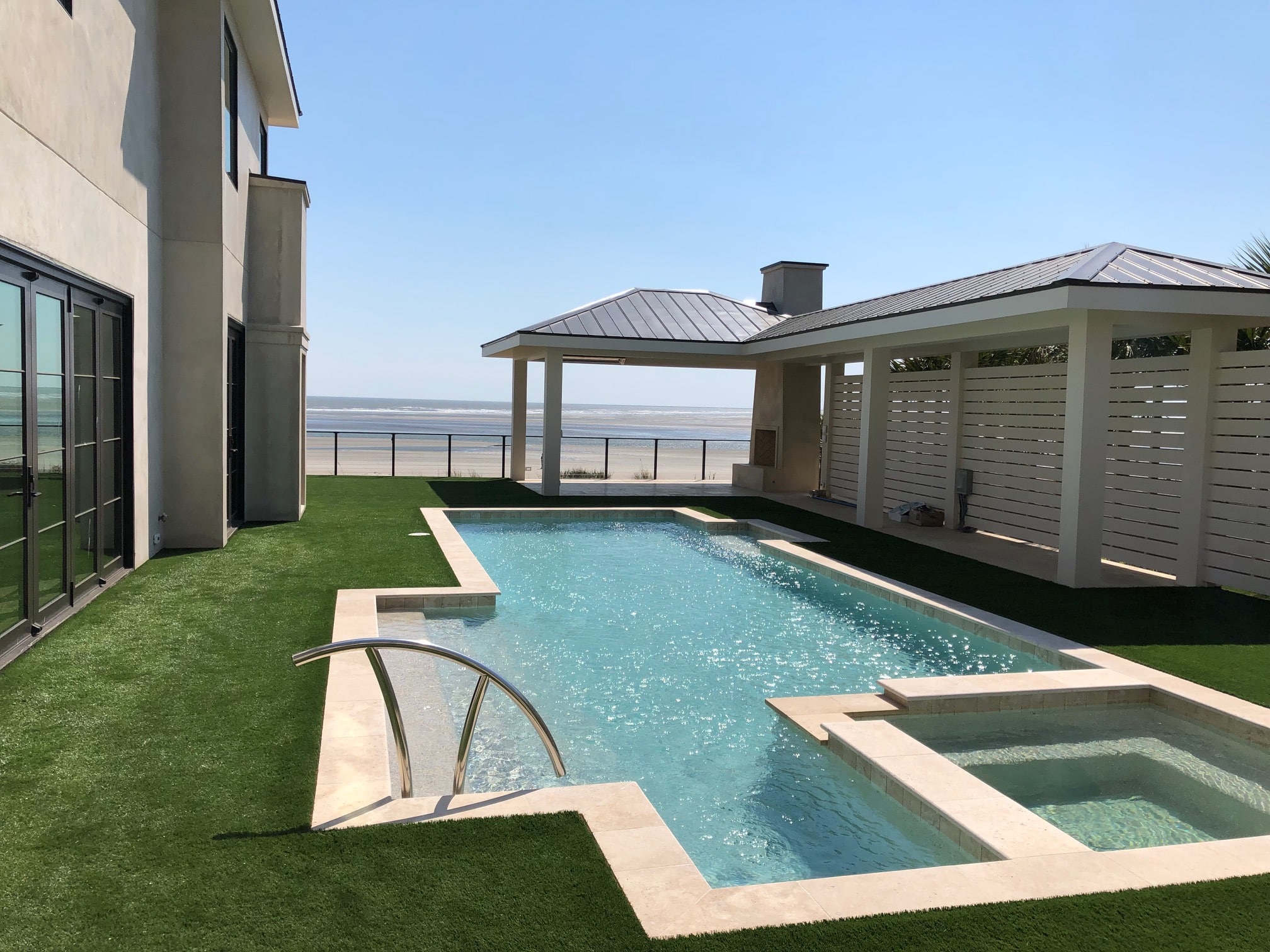 Artificial Turf Deck with StoneDeks System - StoneDeks