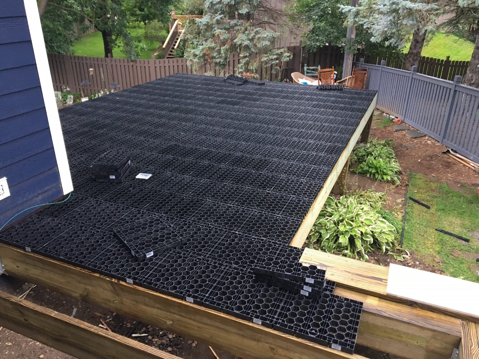 Elevated Porcelain Tile Deck - StoneDeks